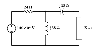 Solved Given: The above circuit supplies a complex | Chegg.com