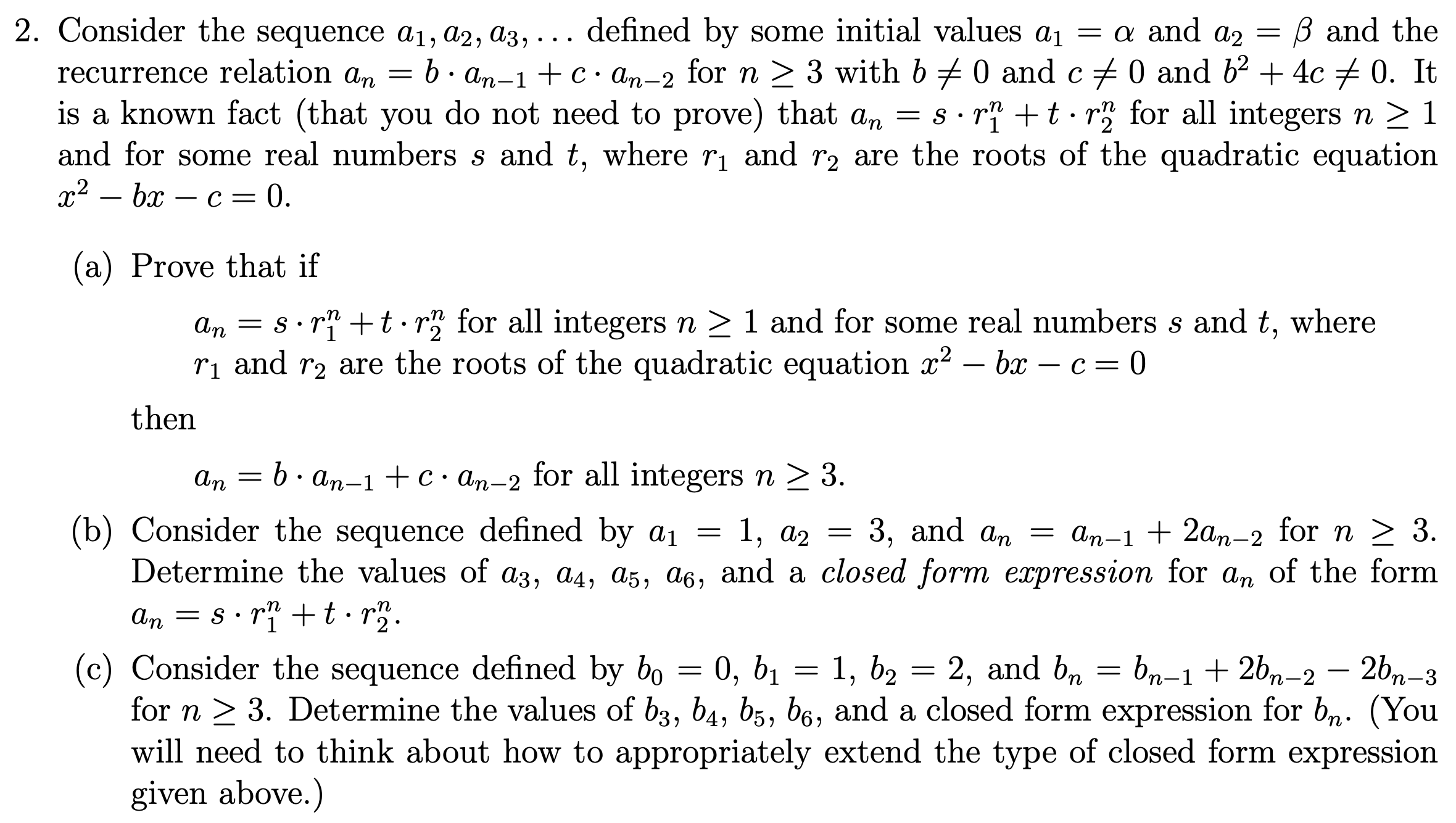 Solved Consider the sequence a1, ﻿a2, ﻿a3, . . . ﻿defined by | Chegg.com