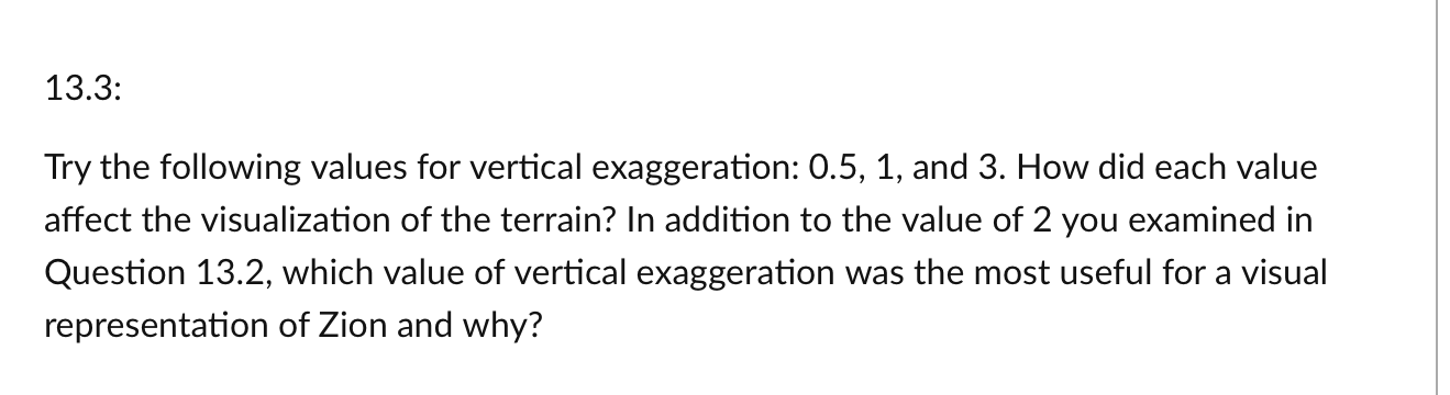 Solved 13.3: Try the following values for vertical | Chegg.com