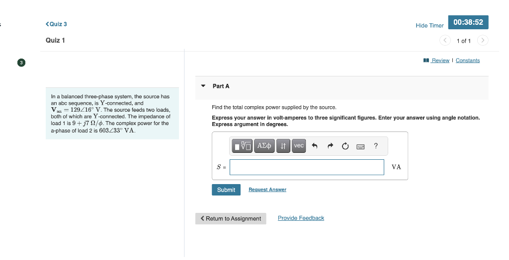 Solved In a balanced three-phase system, the source has an | Chegg.com