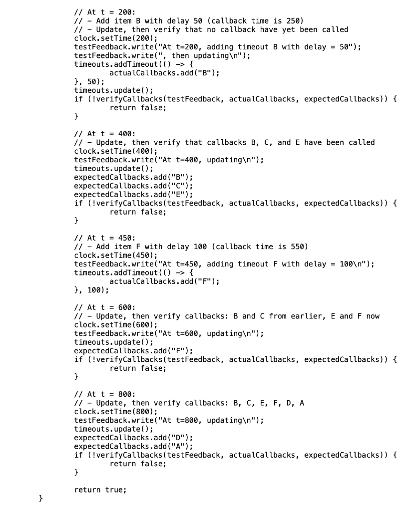 Solved Timeout manager overview A timeout manager stores a | Chegg.com