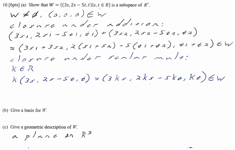 Solved Linear Algebra I'd like help in checking to see if | Chegg.com
