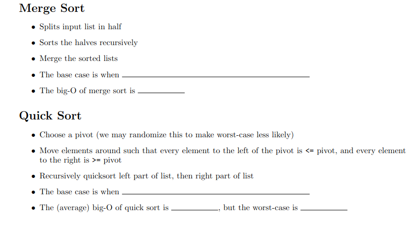 Solved Merge Sort Splits Input List In Half Sorts The