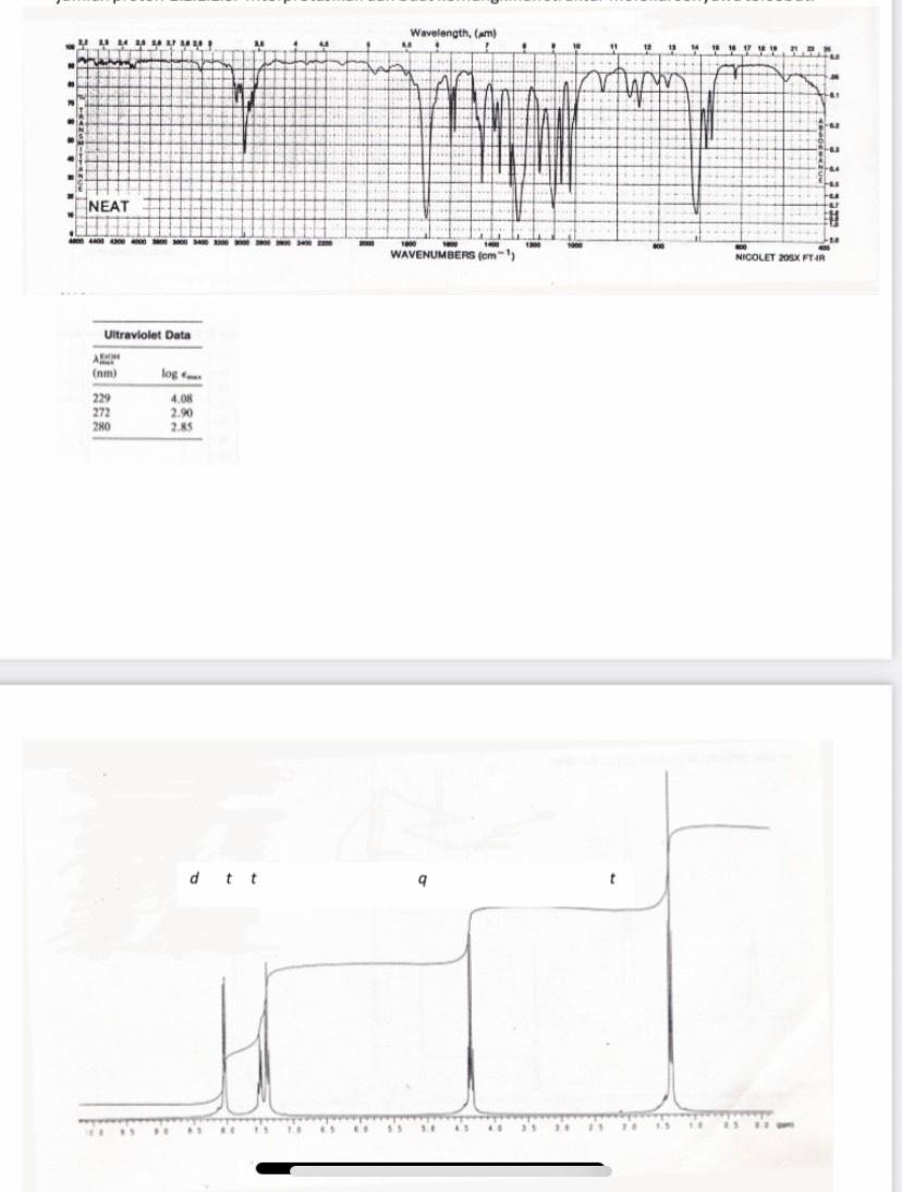 Solved Molecule X c9h10o2 has an UV spectrum, IR, and H NMR | Chegg.com