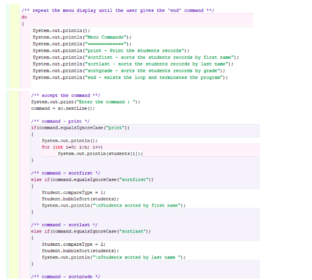 Solved /** compareTo method is overridden to sort the | Chegg.com
