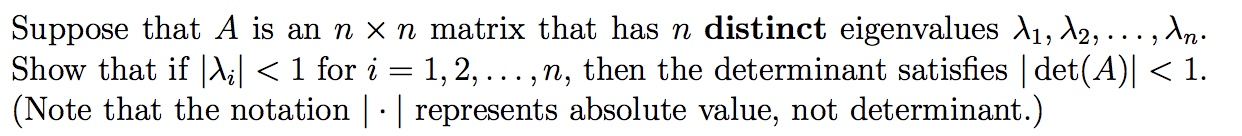 Solved Suppose that A is an n xn matrix that has n distinct | Chegg.com