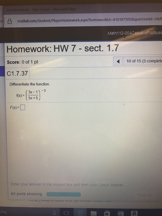 Solved Homework Hw 7 Sect 1 7 Score 0 Of 1 Pt 1 7 11