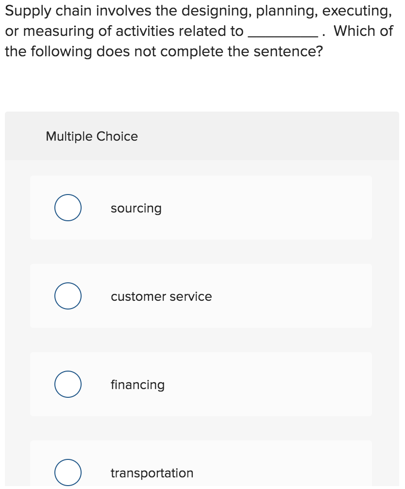 Solved Supply chain involves the designing, planning, | Chegg.com
