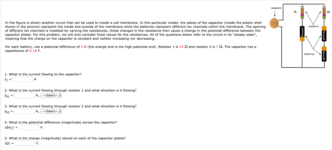 Solved capacitor resistors In the figure is shown another | Chegg.com