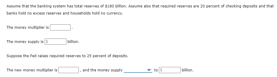 Solved Assume that the banking system has total reserves of | Chegg.com