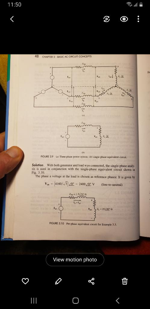 48 CHAPTER 3 HASIC AC CIRCUIT CONCEPTS FIGURE 3.9 (a) | Chegg.com