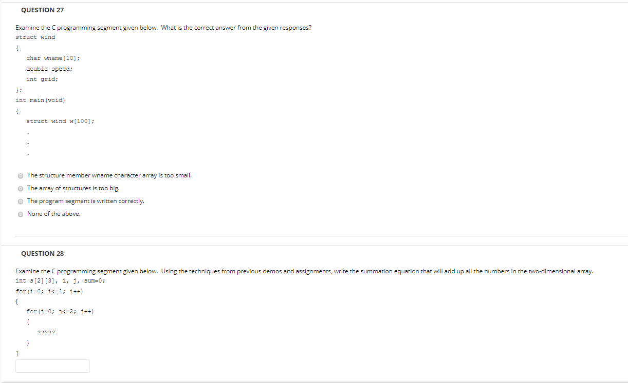 Solved QUESTION 25 Examine the following program segment. | Chegg.com