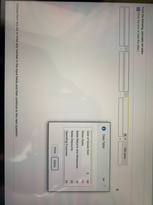 Solved From the following, calculate net sales: EEE (Click | Chegg.com