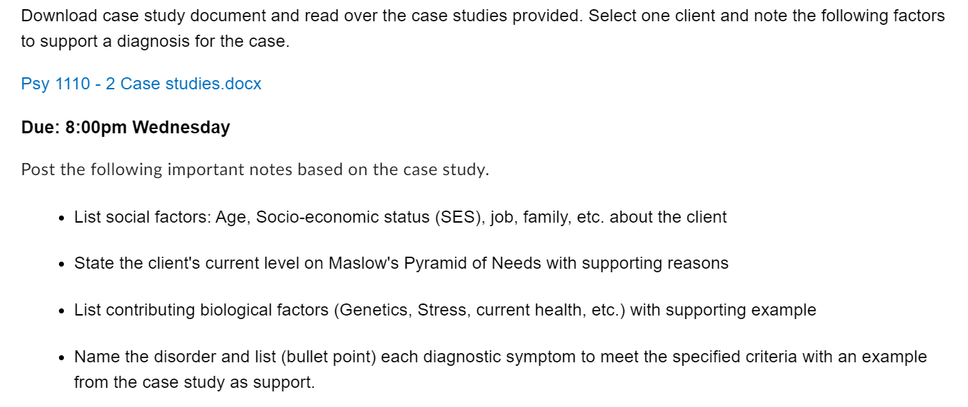 Solved case study: Name:Download case study document and | Chegg.com