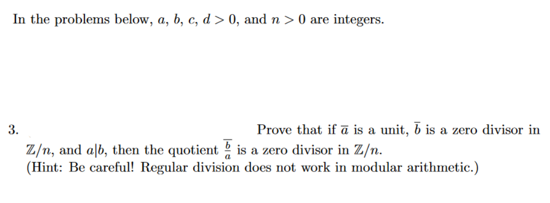 Solved In the problems below, a,b,c,d>0, and n>0 are | Chegg.com