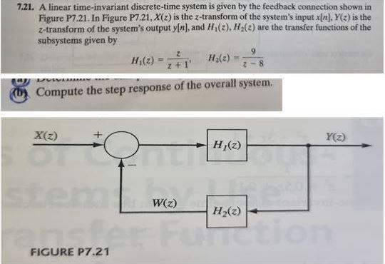 Solved 7.21. A linear time-invariant discrete-time system is | Chegg.com