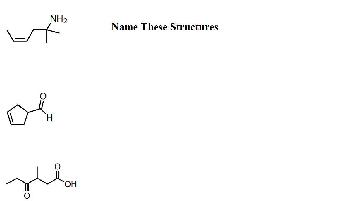 Solved NH2 Name These Structures مع H OH :C | Chegg.com