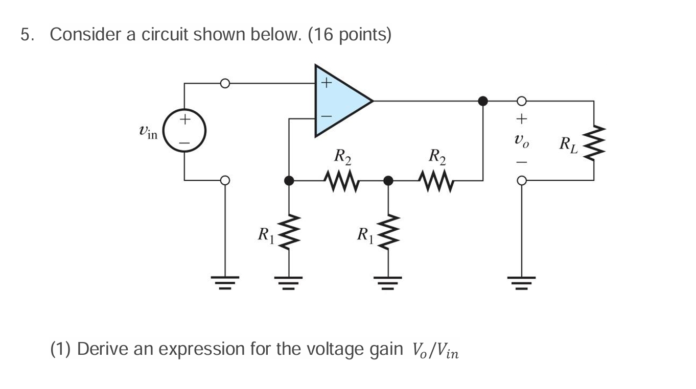 Solved by an EXPERT Consider a circuit shown below. (16 ﻿points)(1) | Chegg.com