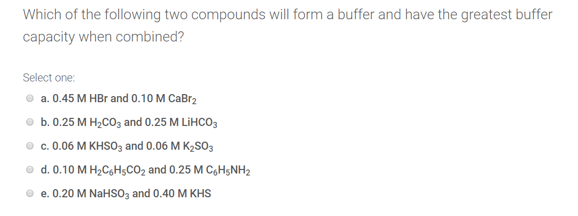Solved Which of the following two compounds will form a | Chegg.com