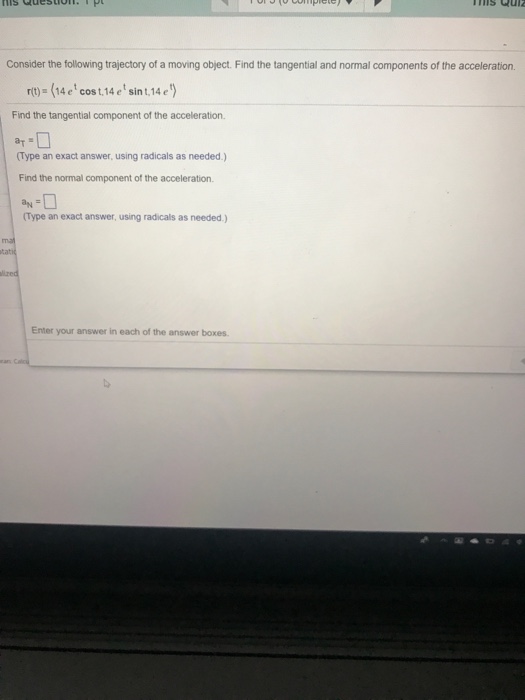 Solved Consider the following trajectory of a moving object. | Chegg.com