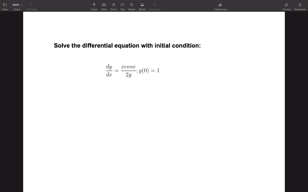 Solved 200% Zoom Add Page View Insert Table Chart Text Shape | Chegg.com