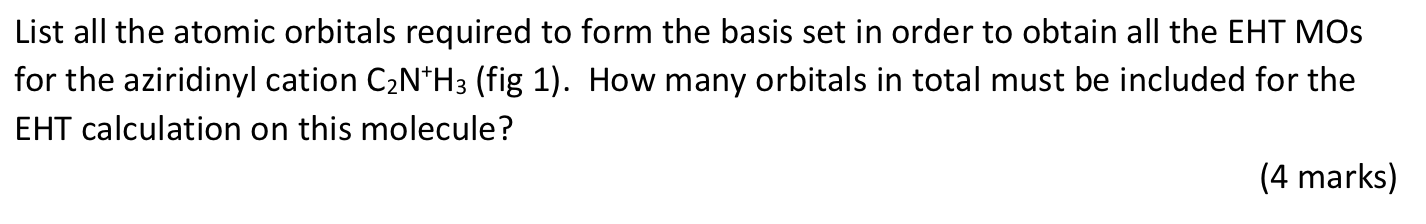 Solved List all the atomic orbitals required to form the | Chegg.com