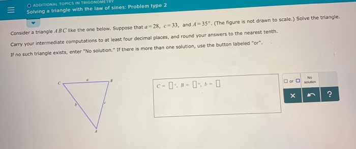 Solved O ADDITIONAL TOPICS IN TRIGONOMETRY Solving a | Chegg.com