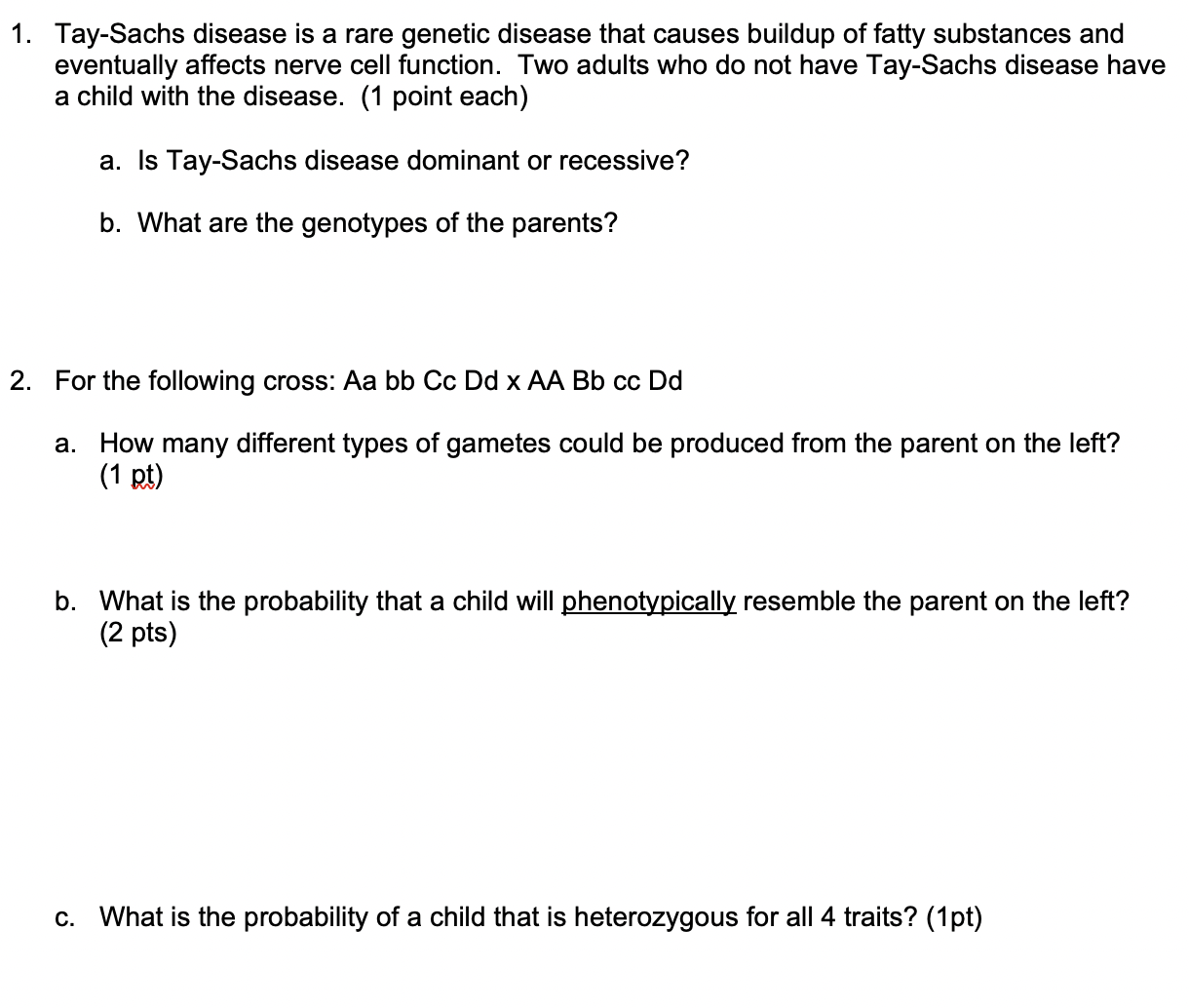 Solved Tay-Sachs disease is a rare genetic disease that | Chegg.com