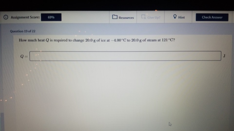 Solved Assignment Score: 69% Resources Ex Give Up? Hint | Chegg.com