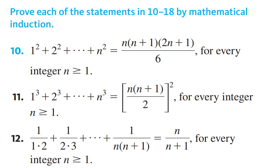 Solved Prove each of the statements in 10−18 by mathematical | Chegg.com