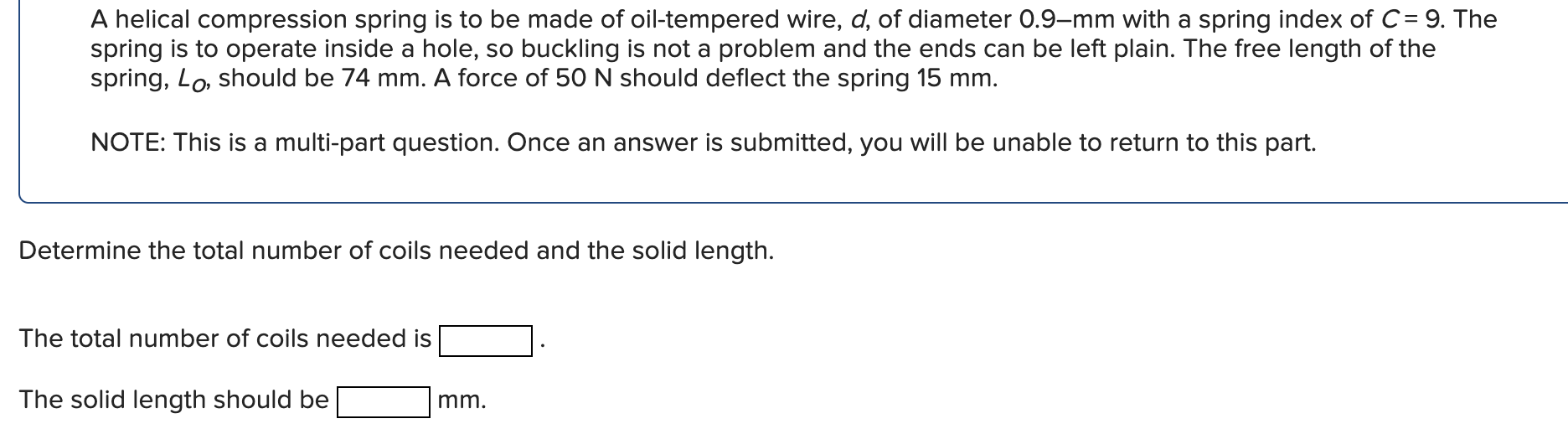 Solved Determine a static factor of safety based on the | Chegg.com