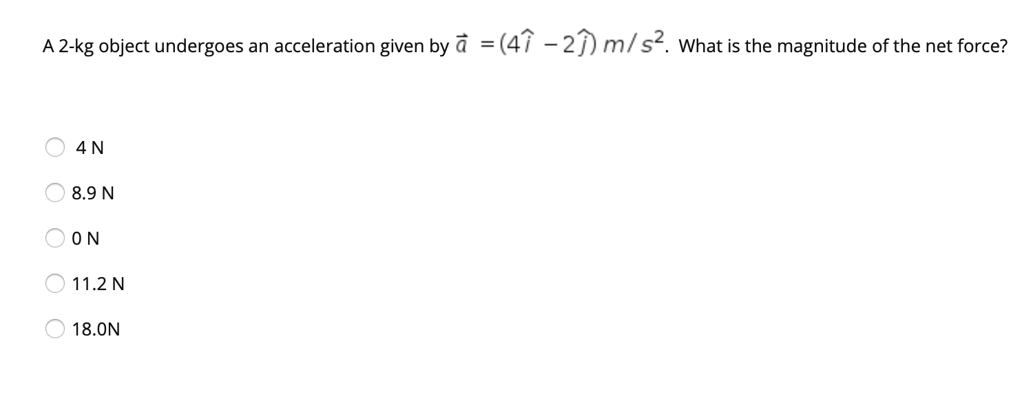 Solved A 2-kg object starts is initially at rest before a | Chegg.com