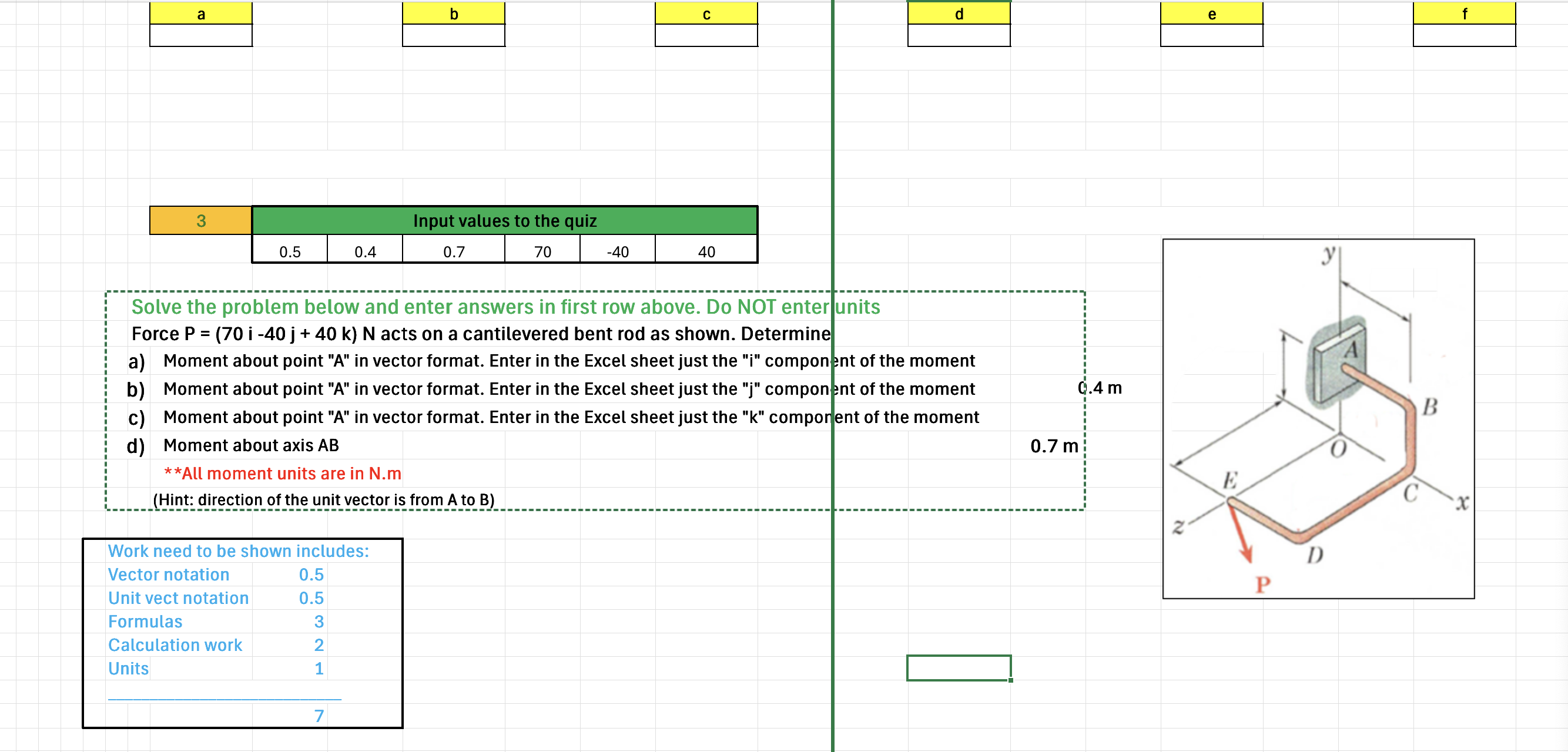Solve the problem below and enter answers in first | Chegg.com