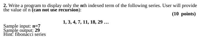 Solved Please Answer The Code Using C Programming Language 