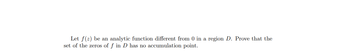 Solved Let f(z) be an analytic function different from 0 in | Chegg.com