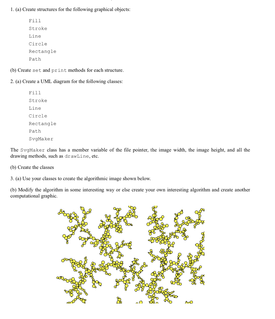 1. (a) Create structures for the following graphical | Chegg.com