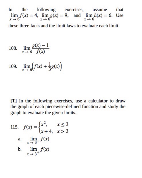 Solved In the following exercises, assume that Use | Chegg.com