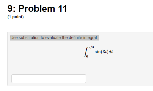 Solved Use substitution to evaluate the definite integral. | Chegg.com