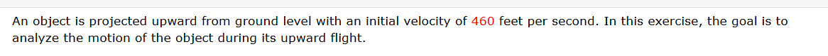 Solved An object is projected upward from ground level with | Chegg.com