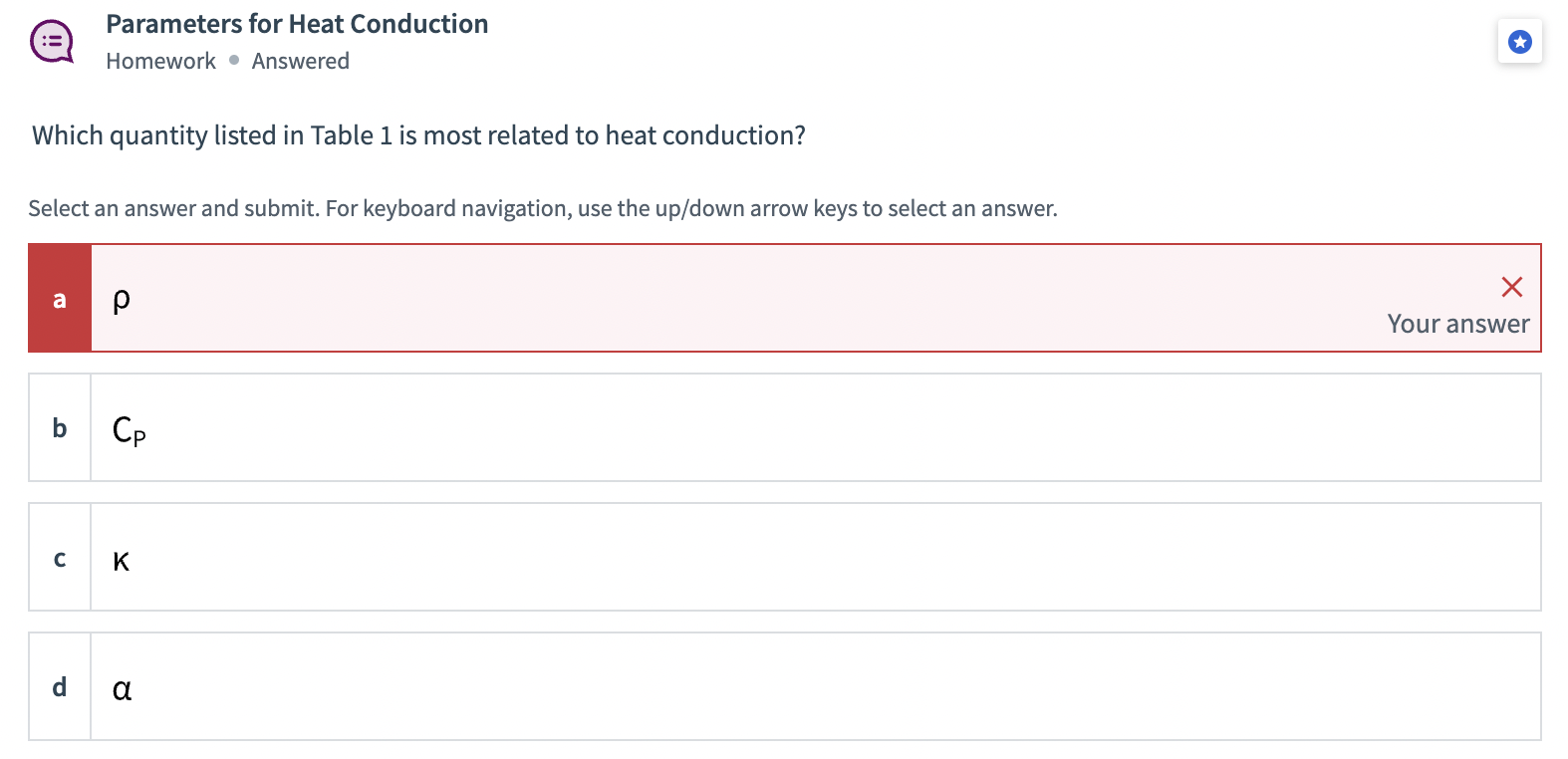 Solved Parameters for Heat Conduction Homework • Answered | Chegg.com