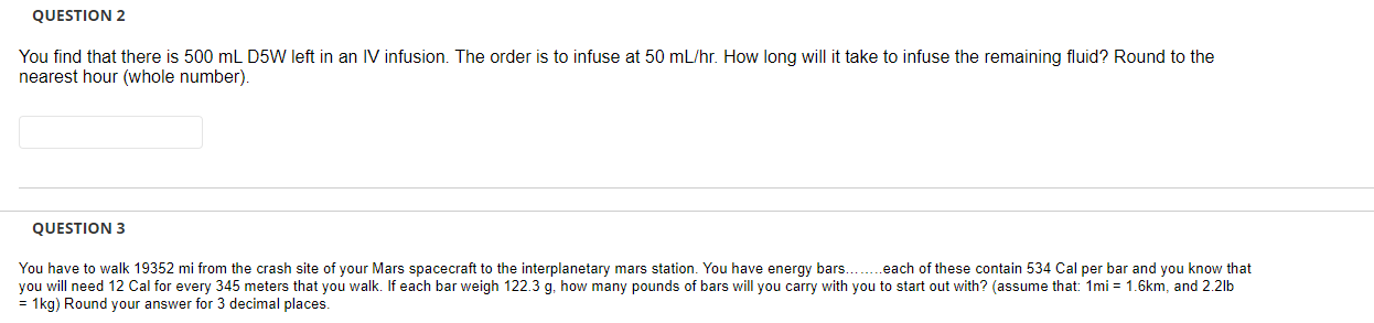 Solved You find that there is 500 mL D5W left in an IV | Chegg.com