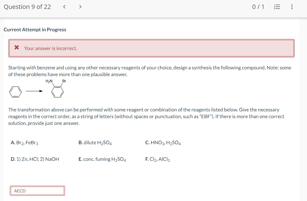 Solved Current Attempt in Progress Your answer is incorrect. | Chegg.com