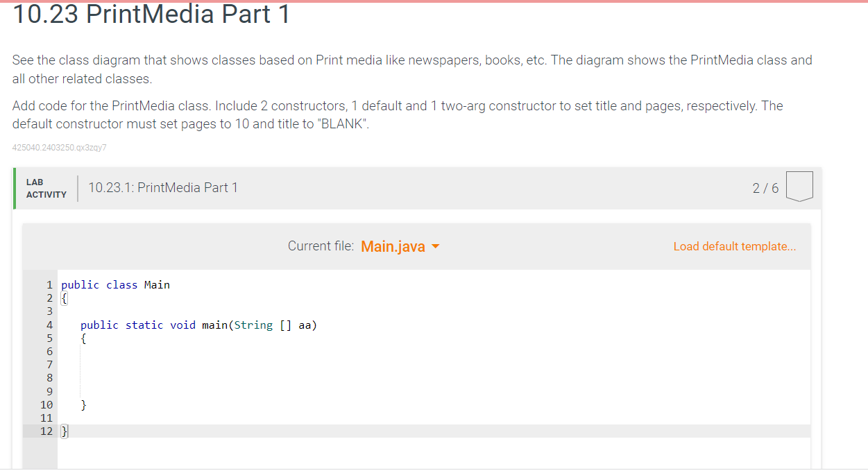 Solved See the class diagram that shows classes based on | Chegg.com