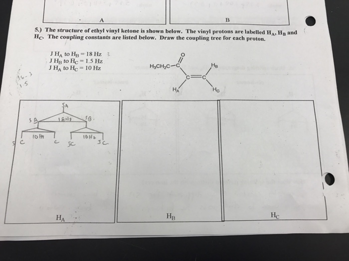 Solved The structure of ethyl vinyl ketone is shown below. | Chegg.com