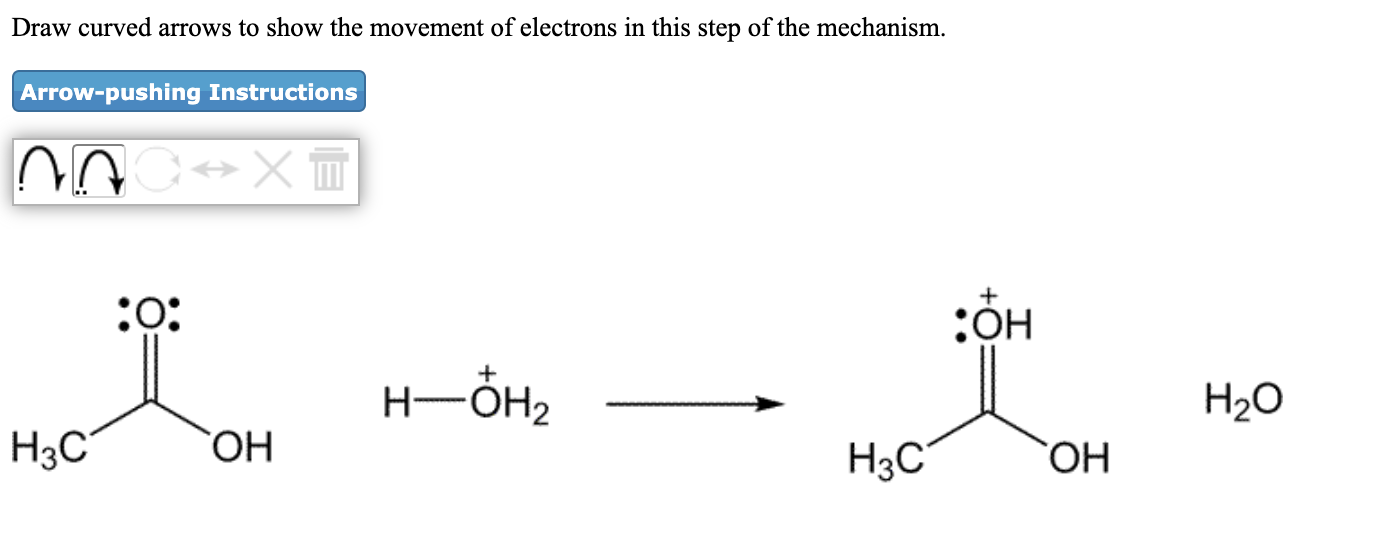 Solved Draw curved arrows to show the movement of electrons | Chegg.com