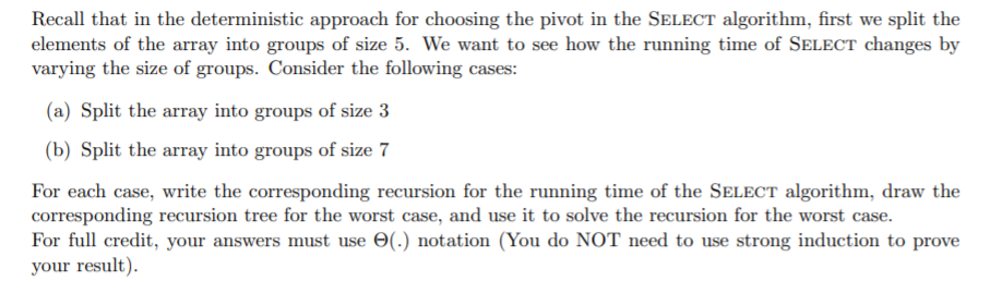 Solved Pls, write the corresponding recursion for the | Chegg.com