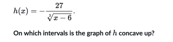 Solved h(x)=-27x-63On which intervals is the graph of h | Chegg.com