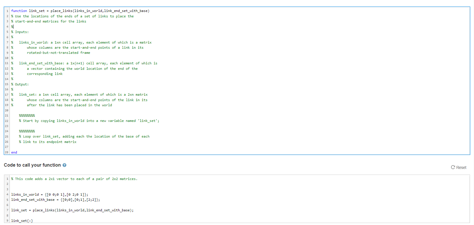 Solved 1 function link_set = place_links (links_in_world, | Chegg.com