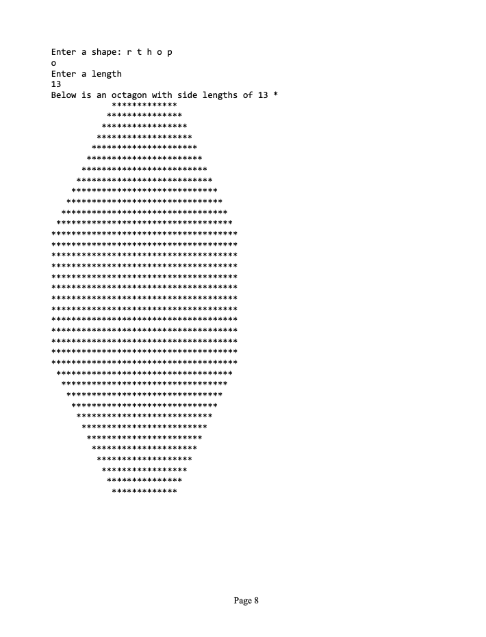 Solved Enter a shape: rt∘p Z Invalid shape Goodbye! Enter a | Chegg.com
