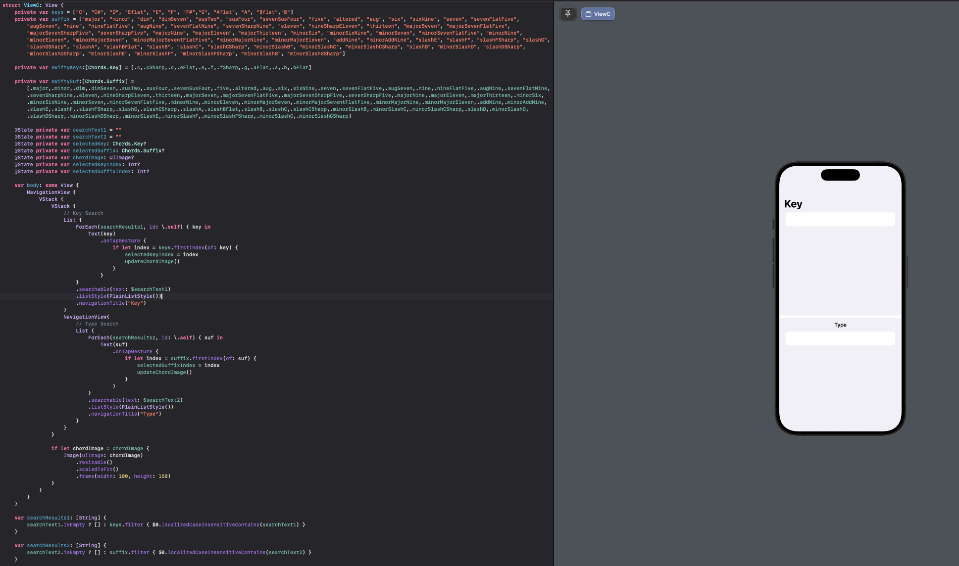 Solved I want to create a Key and Type search bars that are | Chegg.com